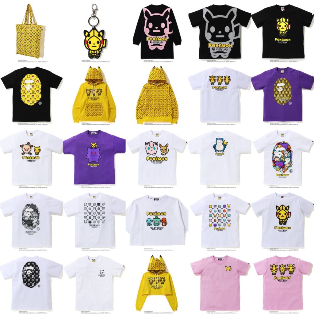 【BAPE®︎ BABY MILO® × Pokémon】2020年最新コラボコレクションが国内10月31日に発売予定 | UP TO DATE