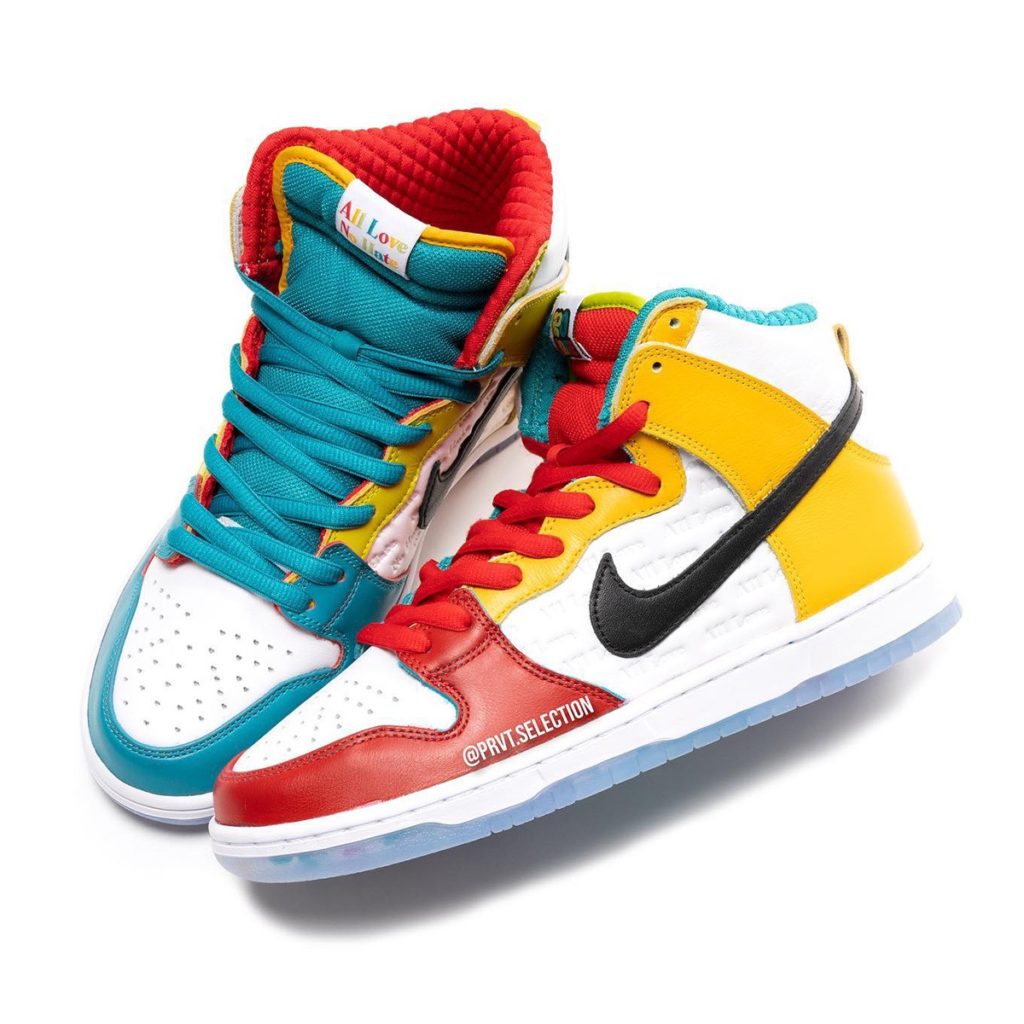 froSkate × Nike SB Dunk High Pro QS “All Love. No Hate”が国内8月13日／8月15日に ...