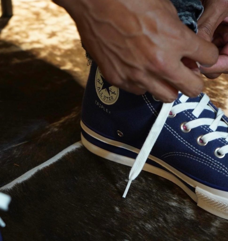 CONVERSE ADDICT × GOD SELECTION XXX 『CHUCK TAYLOR CANVAS TX HI “NAVY”』が ...