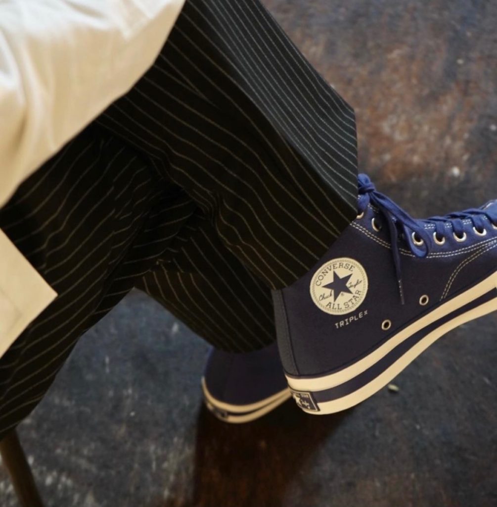 CONVERSE ADDICT × GOD SELECTION XXX 『CHUCK TAYLOR CANVAS TX HI “NAVY”』が ...