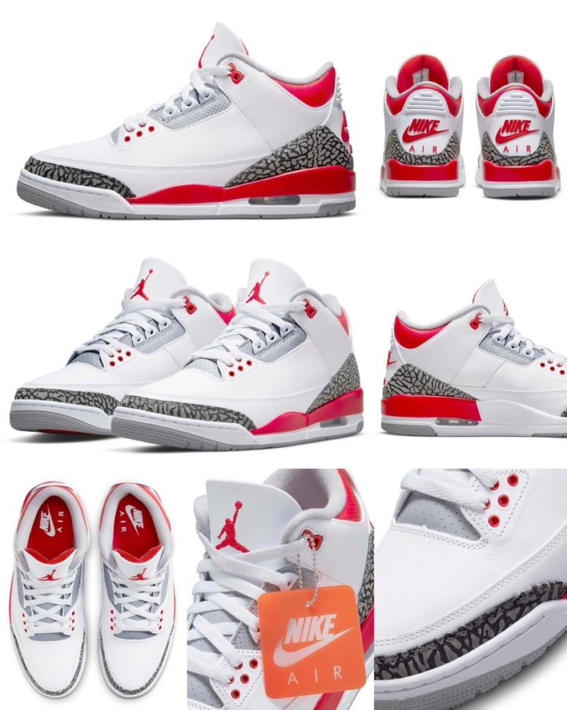 【Nike】Air Jordan 3 Retro OG “Fire Red”が国内8月6日に復刻発売予定 | UP TO DATE