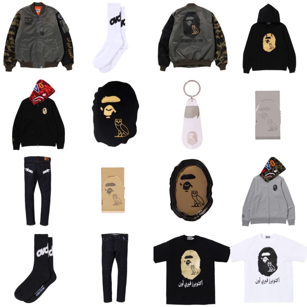 OVO × BAPE コラボコレクション第3弾が国内9月24日に発売 | UP TO DATE
