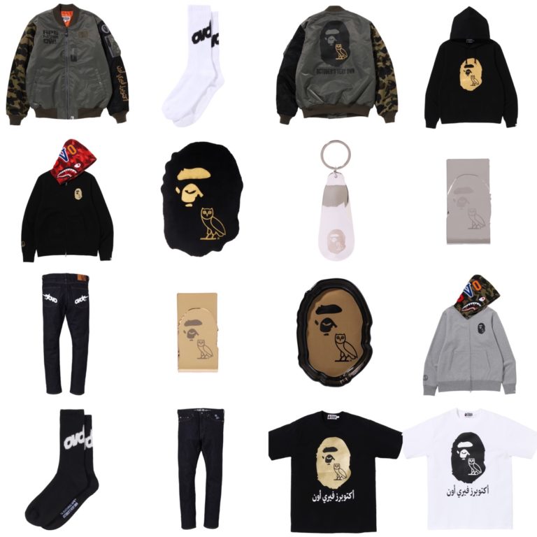 OVO × BAPE コラボコレクション第3弾が国内9月24日に発売 | UP TO DATE