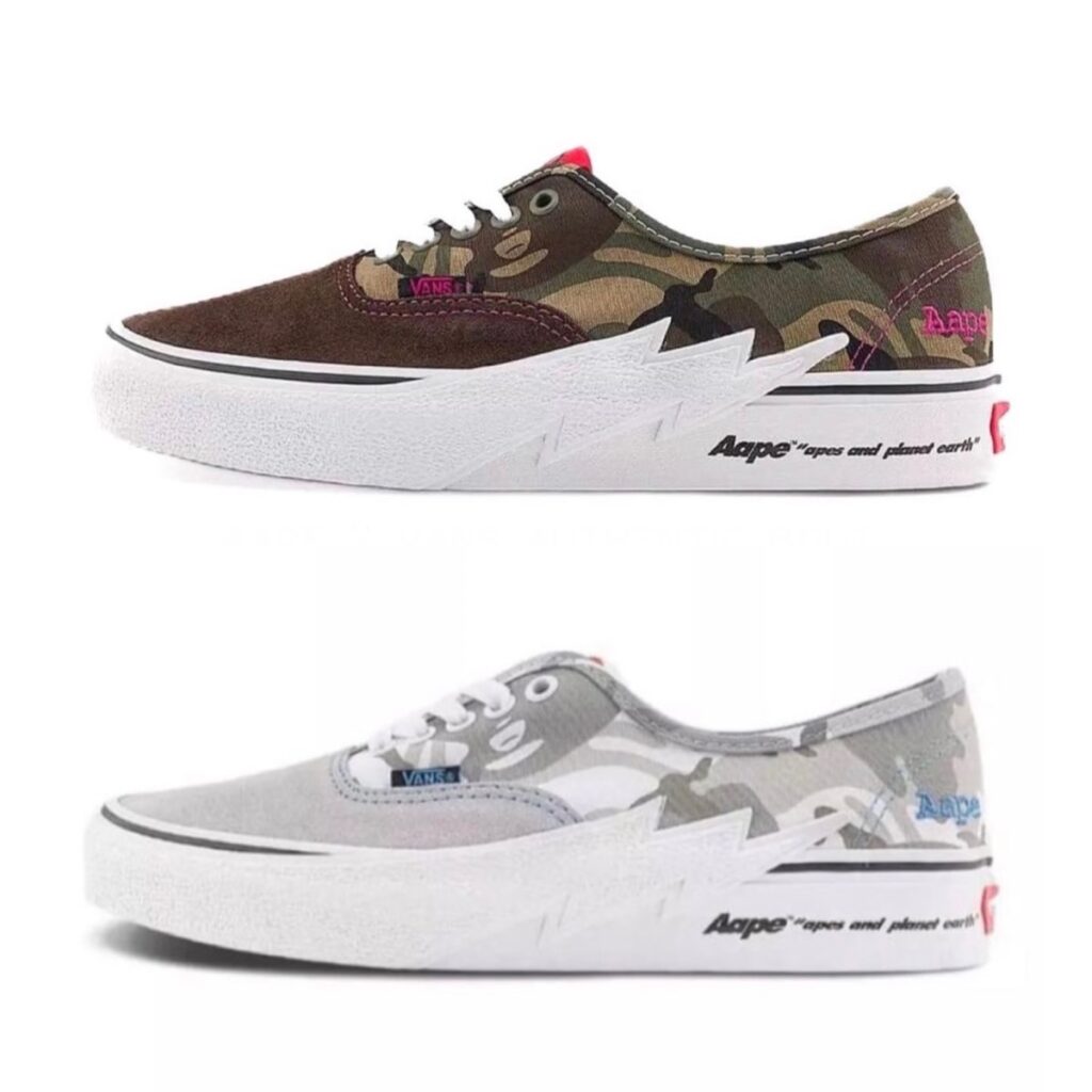 AAPE × Vans 『Authentic Bolt & Sk8-Hi Bolt』が国内9月8日に発売予定 | UP TO DATE