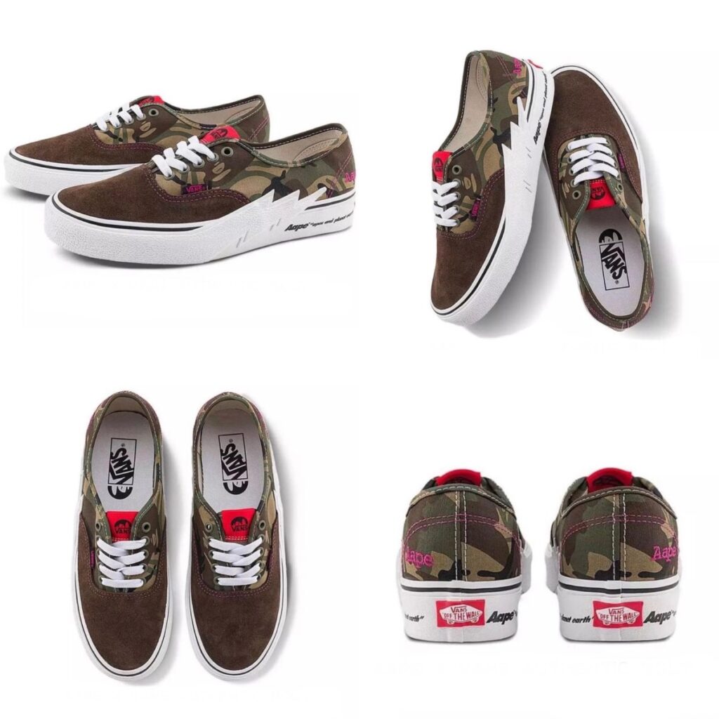 AAPE × Vans 『Authentic Bolt & Sk8-Hi Bolt』が国内9月8日に発売予定 | UP TO DATE