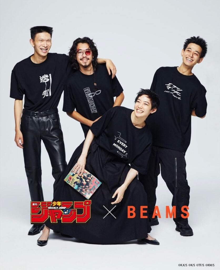 BEAMS × 週刊少年ジャンプ 創刊55周年記念 全21作品のコラボTシャツが国内8月11日より発売 | UP TO DATE