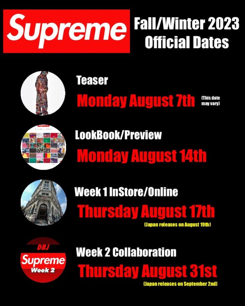 【随時更新】Supreme 2023FWにて発売予定のアイテム一覧・リーク情報・立ち上げ日程など【まとめ】 | UP TO DATE