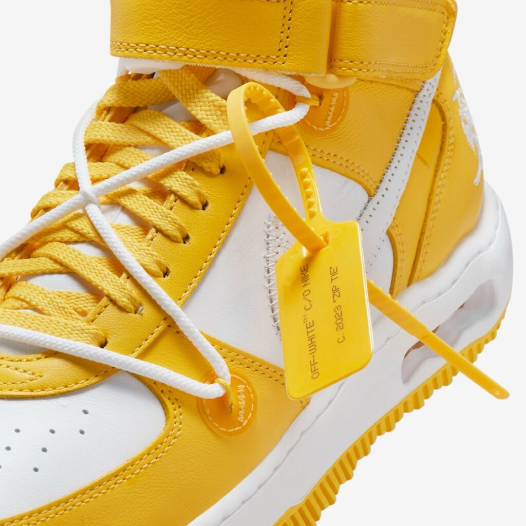 Off-White × Nike Air Force 1 Mid SP LTHR “Varsity Maize”が国内11月9日に発売予定 ...