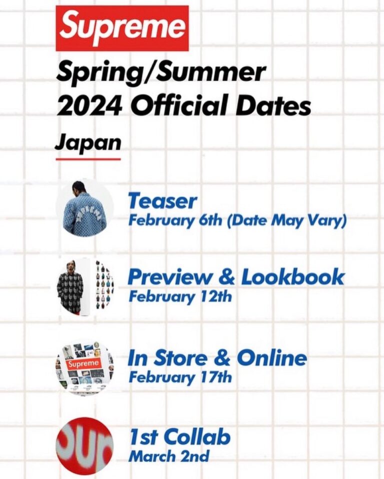 【随時更新】Supreme 2024SSにて発売予定のアイテム一覧・リーク情報・立ち上げ日程など【24SS まとめ】 | UP TO DATE