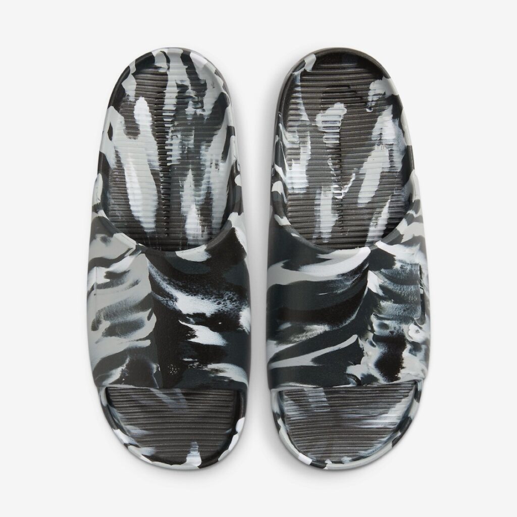 マーブルカラーの Nike Calm Slide が順次発売予定 [FV5637-600 / FV5637-001 / FV5643-600 ...