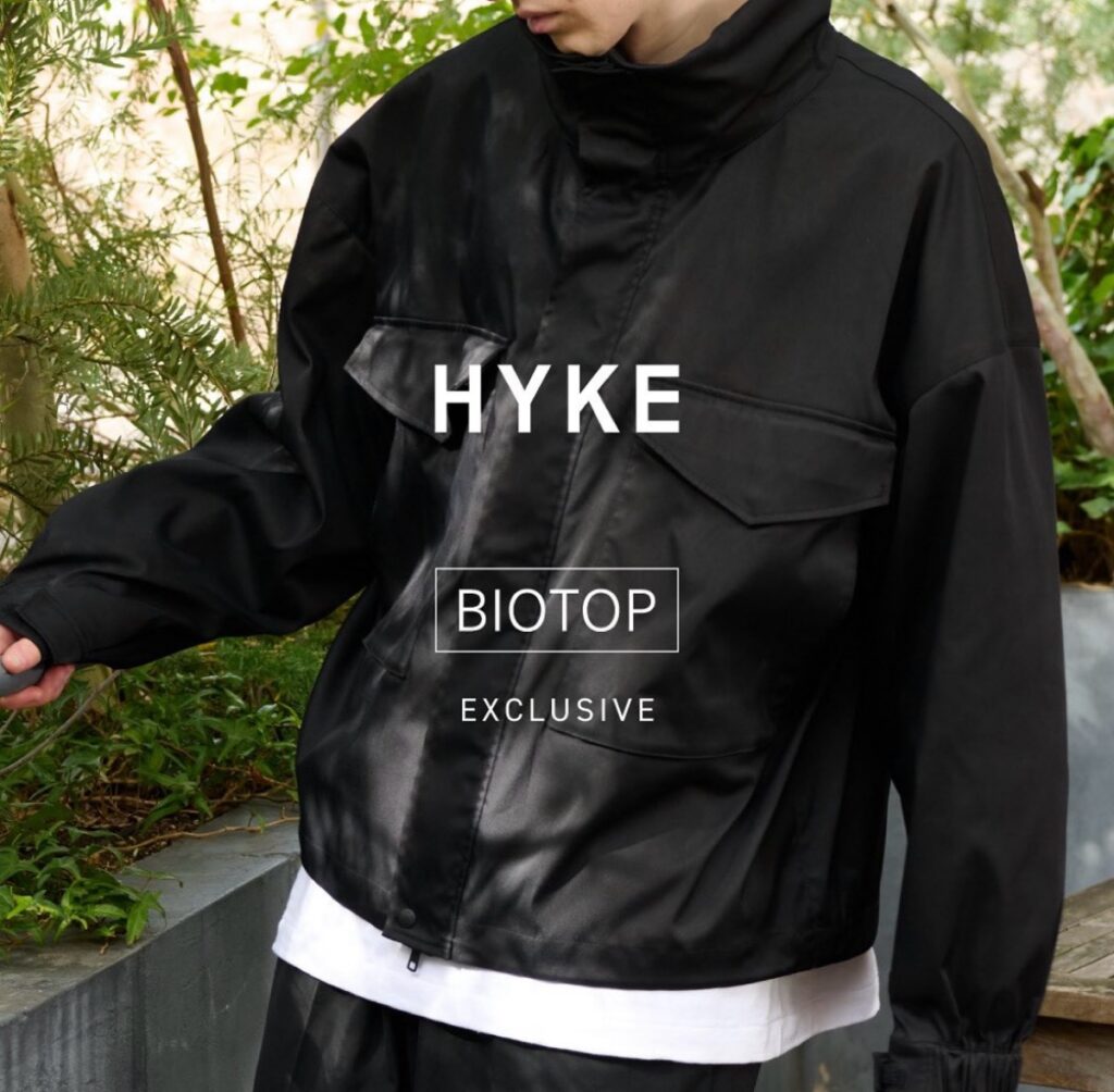 HYKE for BIOTOP 24SS 別注 WEP JACKETが国内3月1日より発売 | UP TO DATE