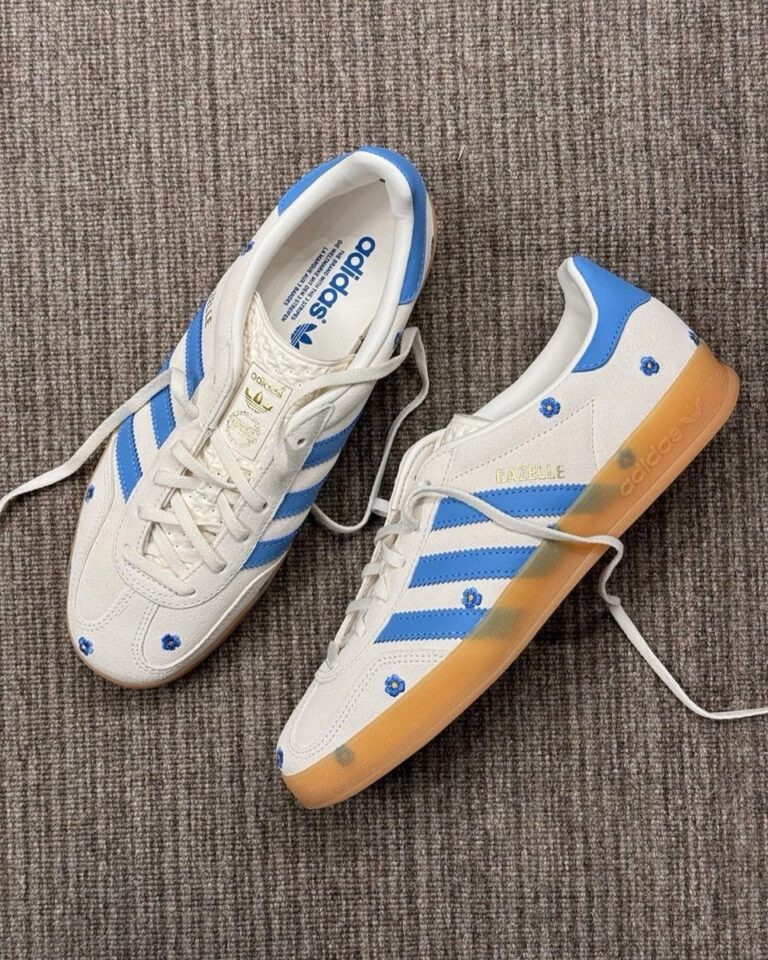 花柄刺繍の施された adidas Gazelle Indoor “Flower Pack”が国内8月9日より発売[IF4491 ...
