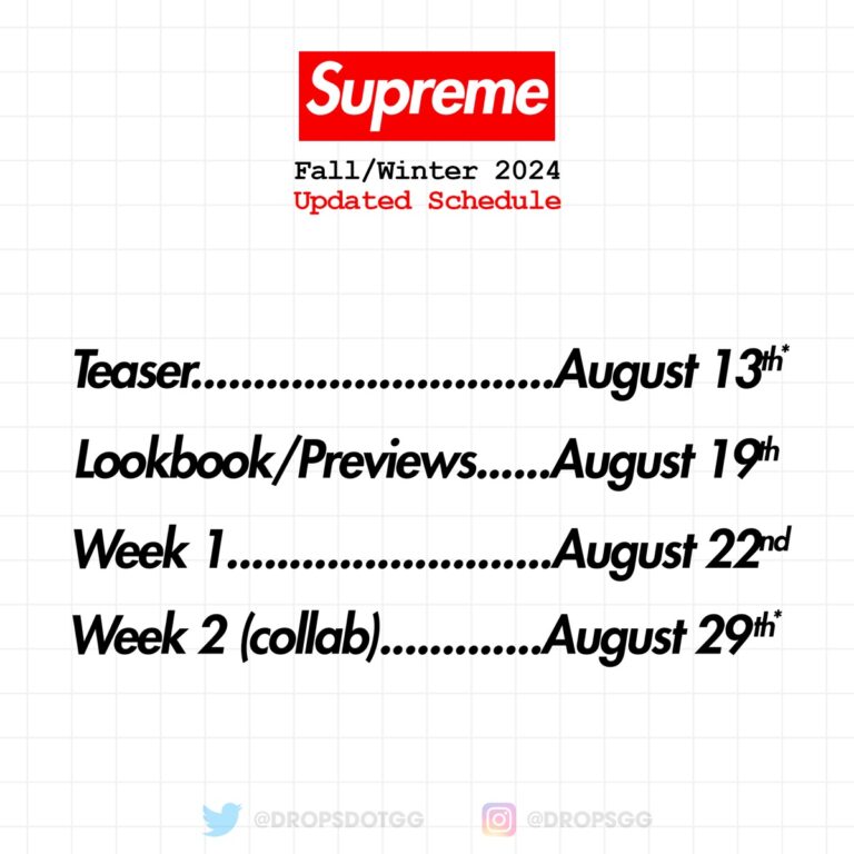 【随時更新】Supreme 2024FWにて発売予定のアイテム一覧・リーク情報・立ち上げ日程など【24FW まとめ】 | UP TO DATE