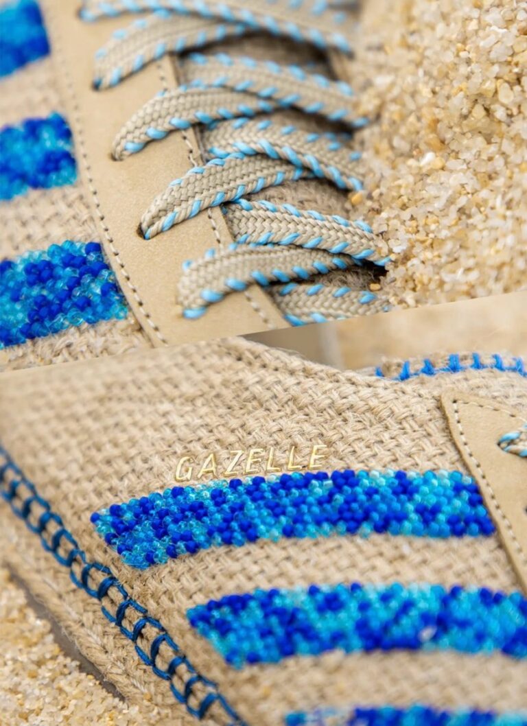 CLOT × adidas Gazelle by Edison Chen “Linen Khaki/Light Blue”が国内8月23日に ...