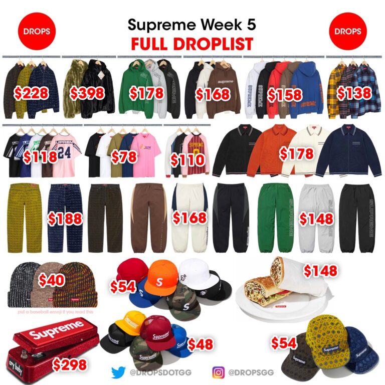 Supreme 24FW Week5が国内9月21日に発売【全商品一覧 価格など / 2024FW】 | UP TO DATE