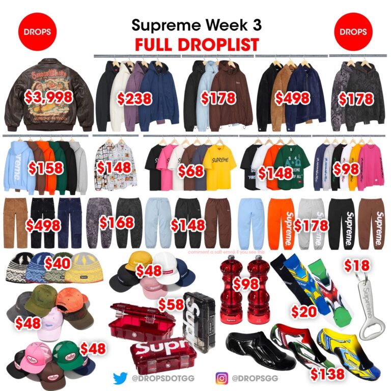 Supreme x Nike 24FW Week3が国内9月7日に発売予定【全商品一覧 価格など / 2024FW】 | UP TO DATE