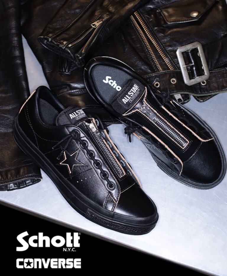 【先行予約開始】Schott x CONVERSE 『ONE STAR Z』が国内9月27日より発売 - FASHION FALE