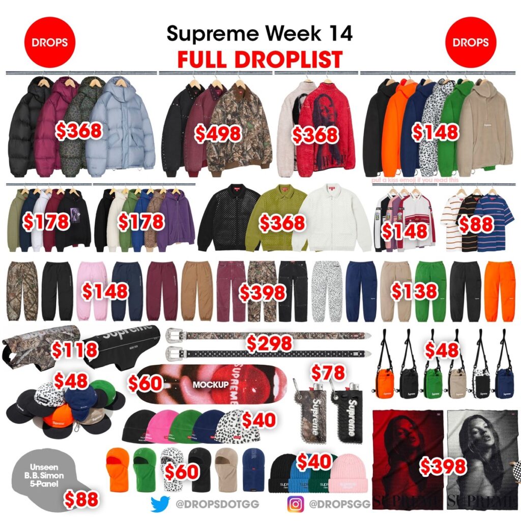 Supreme x Kate Moss 24FW Week14が国内11月23日に発売【全商品一覧 価格など / 2024FW】 | UP TO DATE
