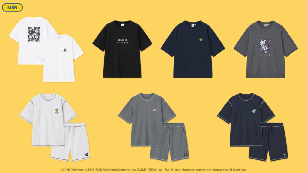 GU x ポケモン “ピクセルアート”の新作コラボコレクションが国内4月25日より発売 | UP TO DATE