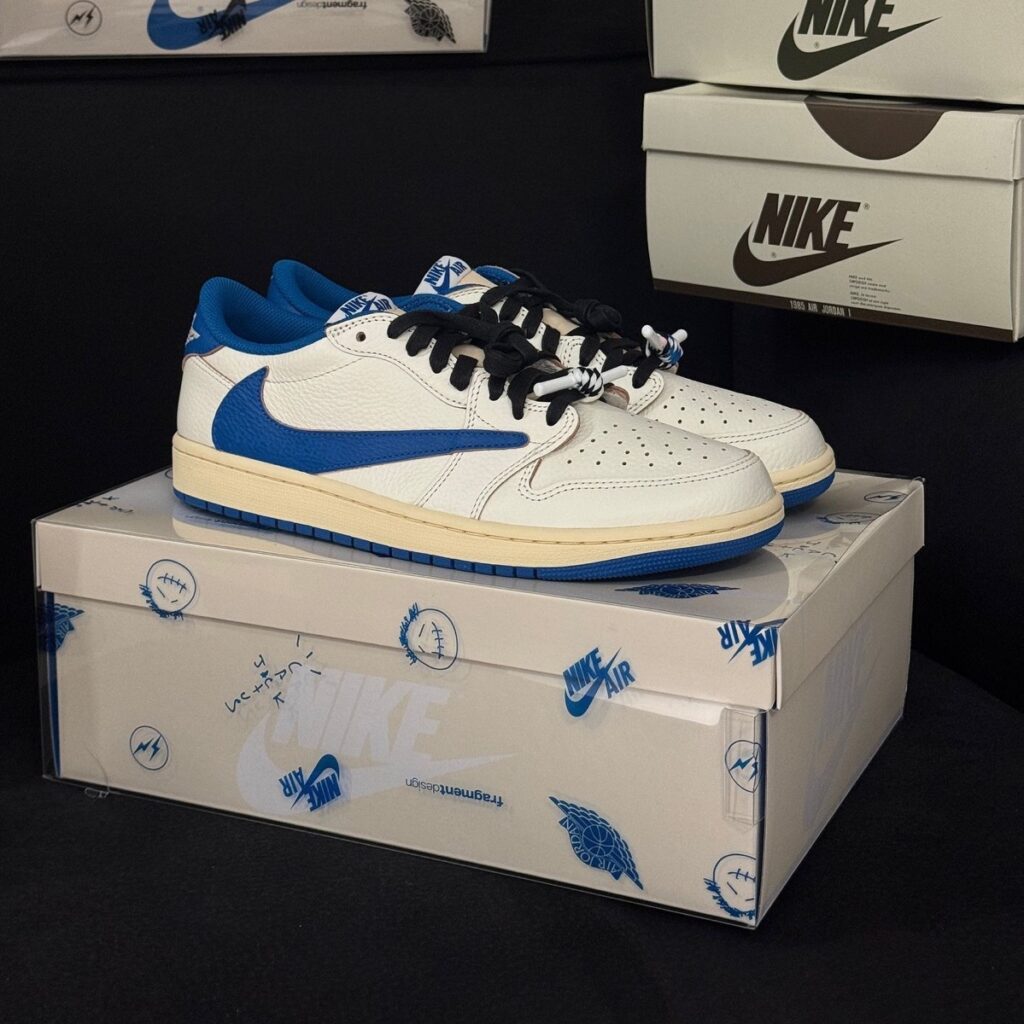 Travis Scott x Nike x FRAGMENT Air Jordan 1 Low OG SP “Sail/Military ...