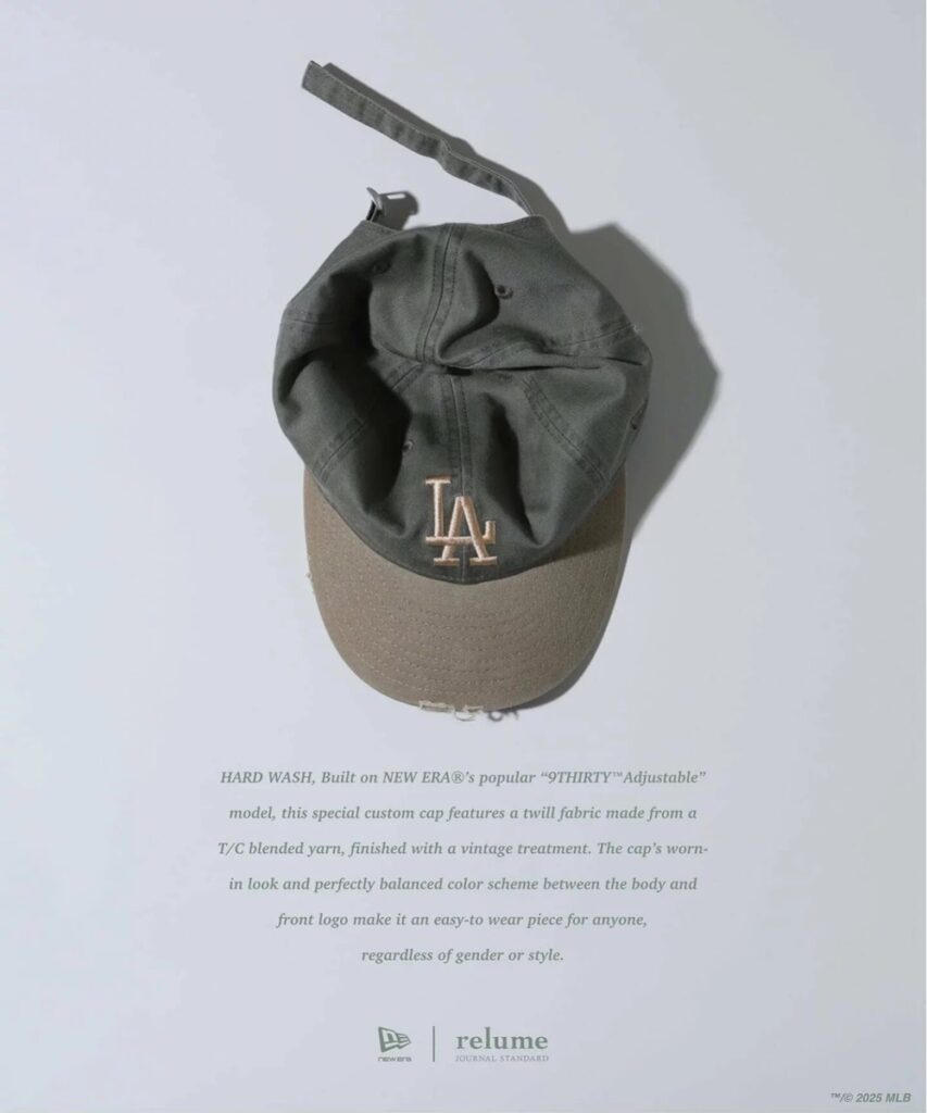 New Era x JOURNAL STANDARD relume 25FW 別注 ハードウォッシュ加工を施した『9THIRTY LA ...