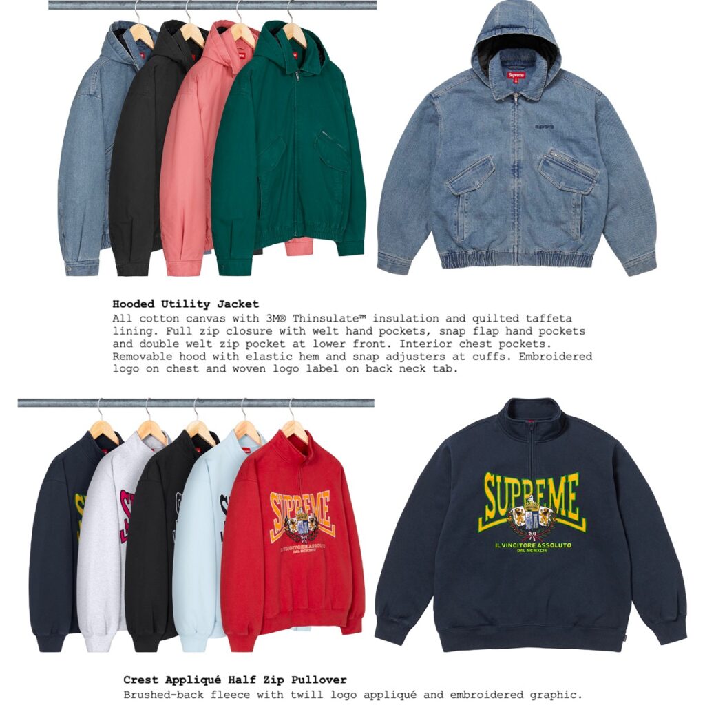 Supreme x Y’s by Yohji Yamamoto 25FW Week3 が国内9月13日に発売【全商品一覧 価格など ...