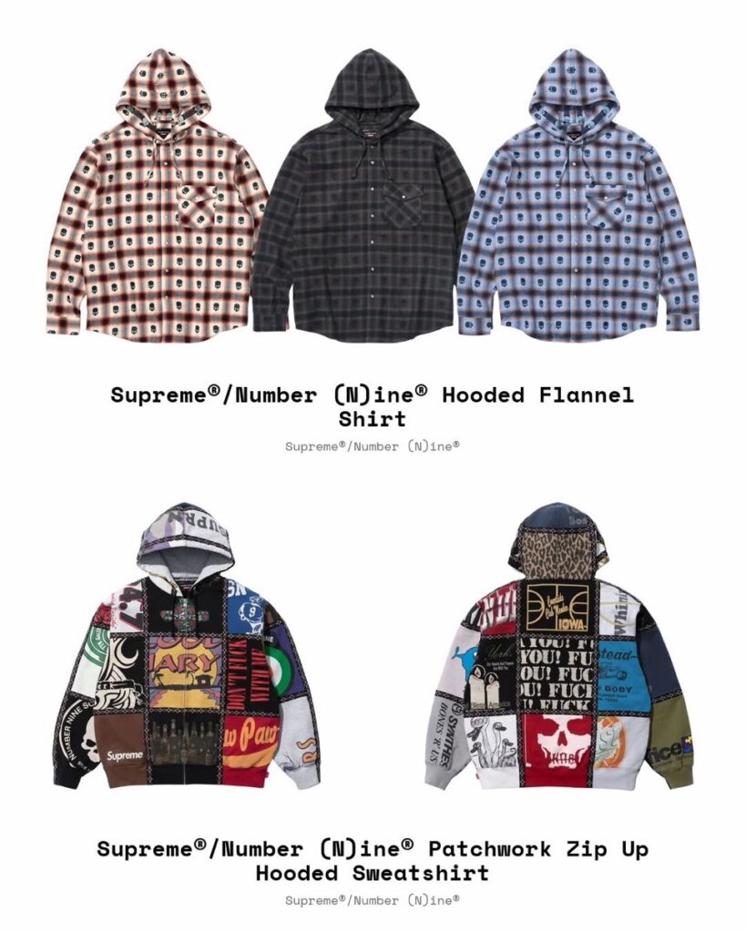 Supreme x NUMBER (N)INE 25FW Week16 が国内12月13日より発売【全商品一覧 価格など / 2025FW ...