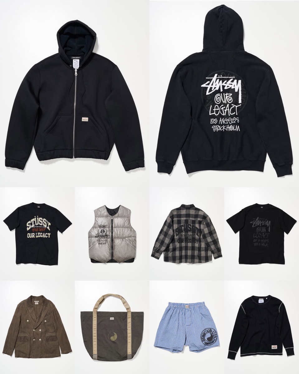 Stüssy x Our Legacy Work Shop コラボコレクション第10弾が6月17日に発売 | UP TO DATE